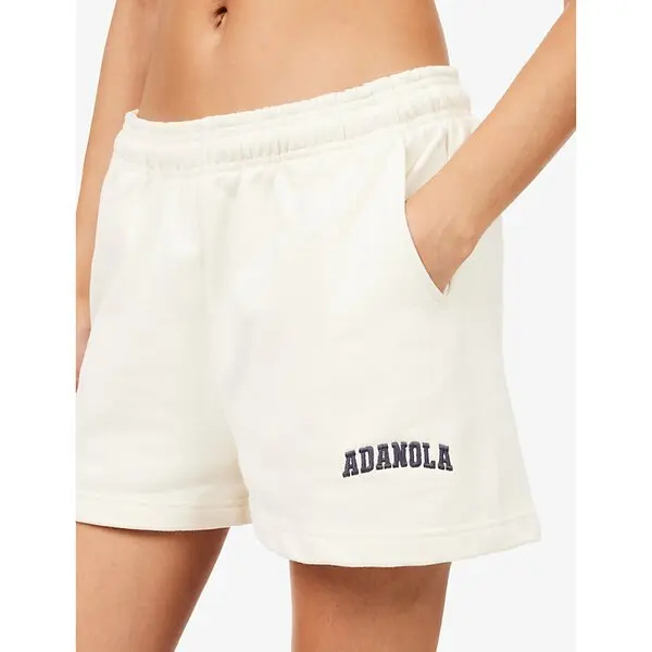 ADANOLA Logo Embellished Cotton Sweat Shorts