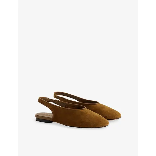 Soeur Emmett Suede Slingback Flats