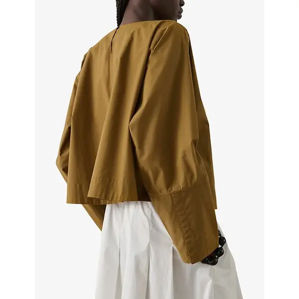Soeur Armand Long-sleeved Cotton Shirt - Caramel