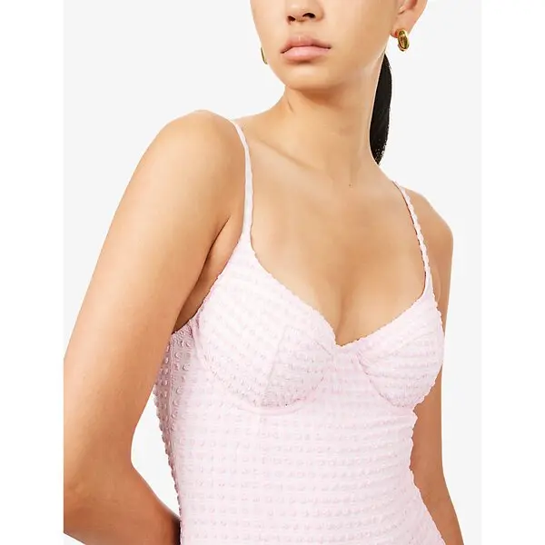 Simkhai Suni Check-print Swimsuit - Daisy Multi