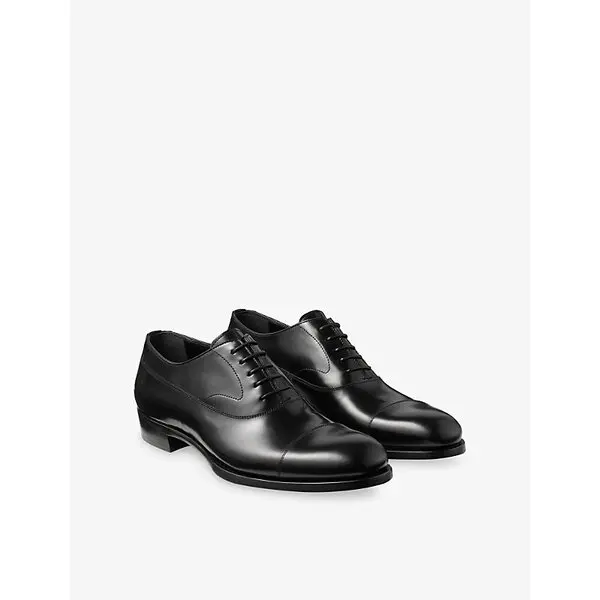 JIMMY CHOO Vine Lace-up Leather Shoes