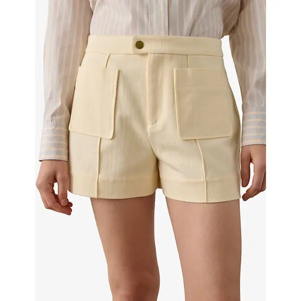 Soeur Cotton Patch-pocket Shorts