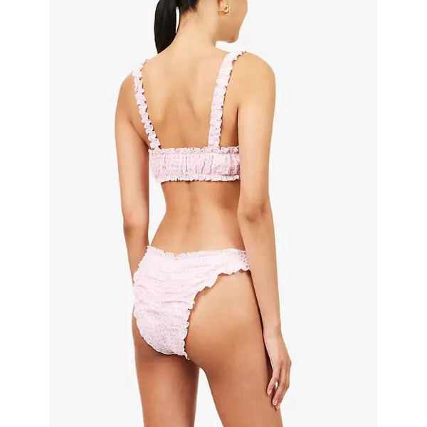 Simkhai Evander Ruched Bikini Top