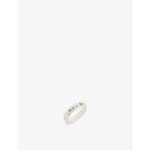 SERGE DENIMES Sterling Engraved Band Ring
