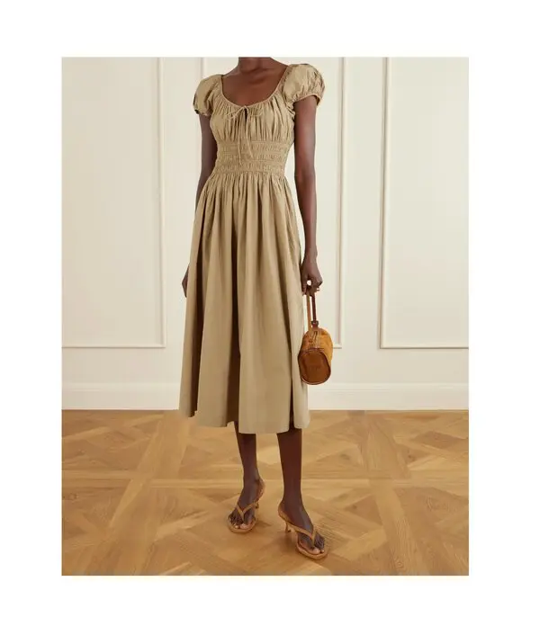 DÔEN Quinn Dress - Beige