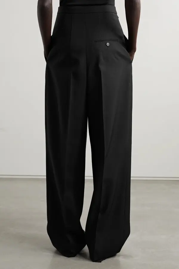 THE ROW Marcellita Pleated Wide-leg Trousers