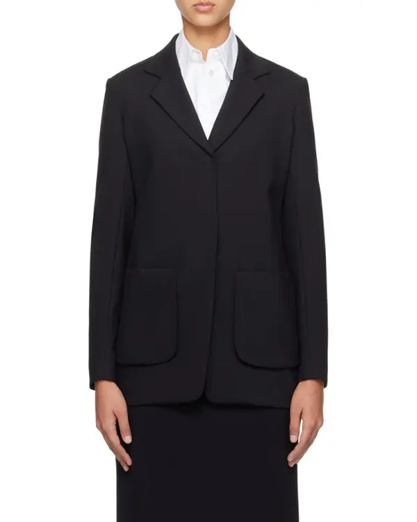 THE ROW Patch-pocket Long Blazer