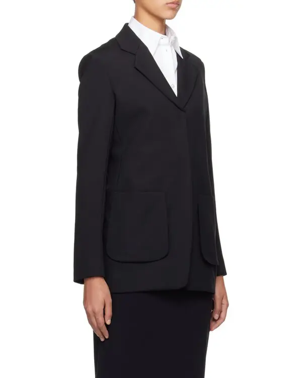 THE ROW Patch-pocket Long Blazer