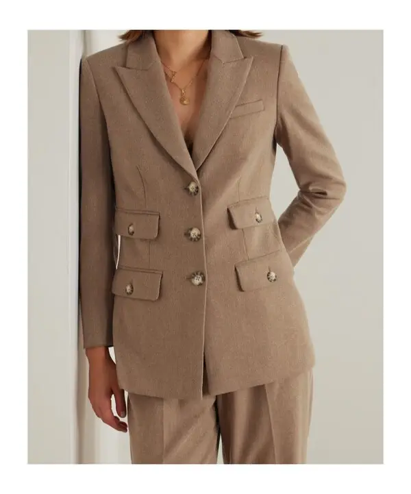 Veronica Beard Nalani Dickey Brushed-twill Blazer