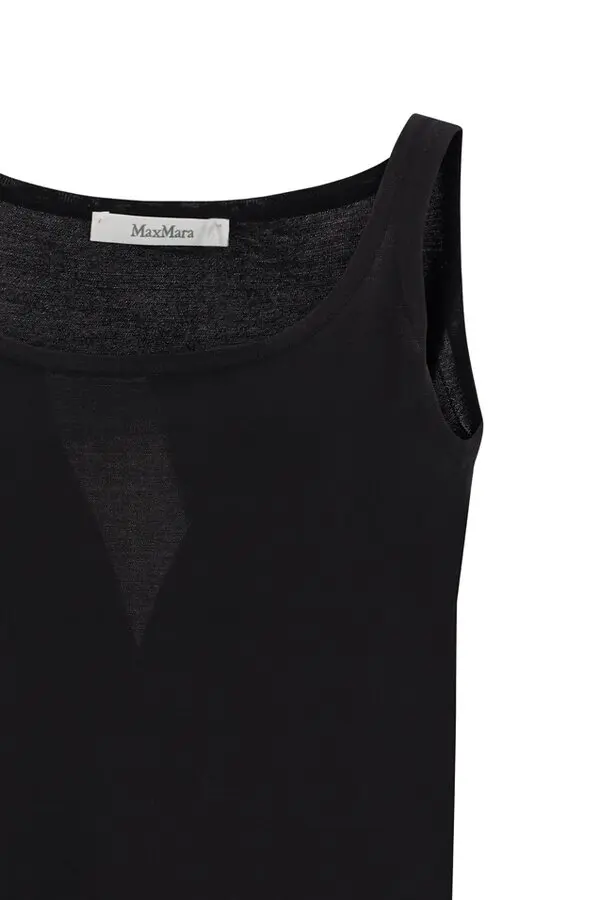 Max Mara Sleeveless Square Neck Vest