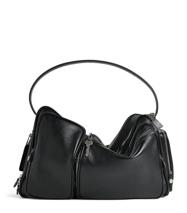 Acne Studios Leather Camero Hotel Shoulder Bag - Black