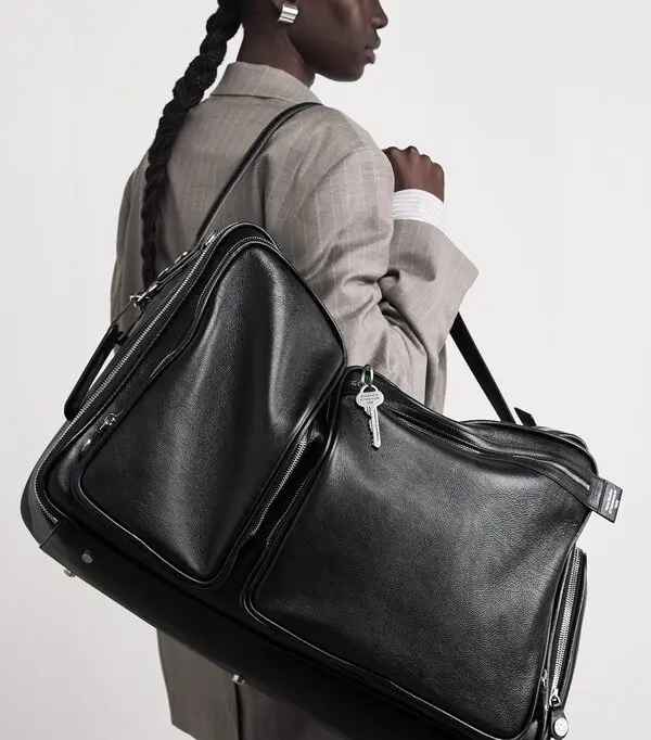 Acne Studios Leather Camero Hotel Shoulder Bag - Black