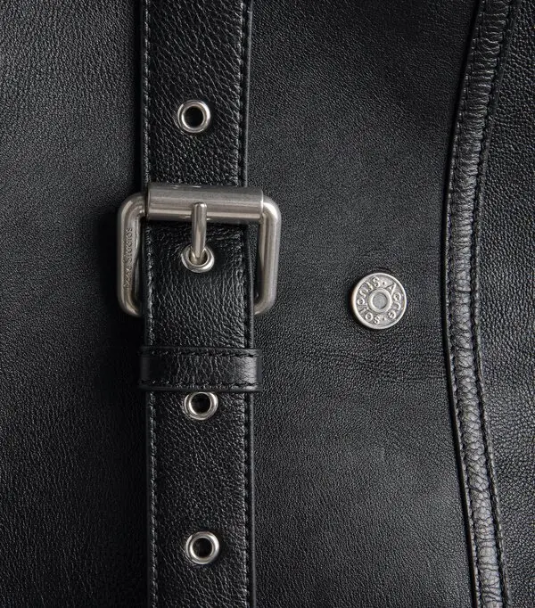 Acne Studios Leather Camero Hotel Shoulder Bag - Black