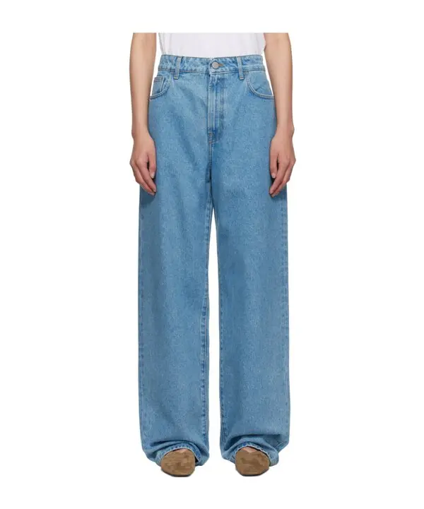 RÓHE Low-rise Wide-leg Jeans - Blue