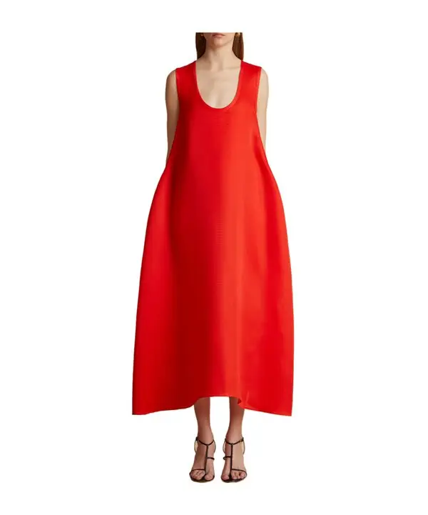 Khaite Sleeveless Scoop Neck Maxi Dress