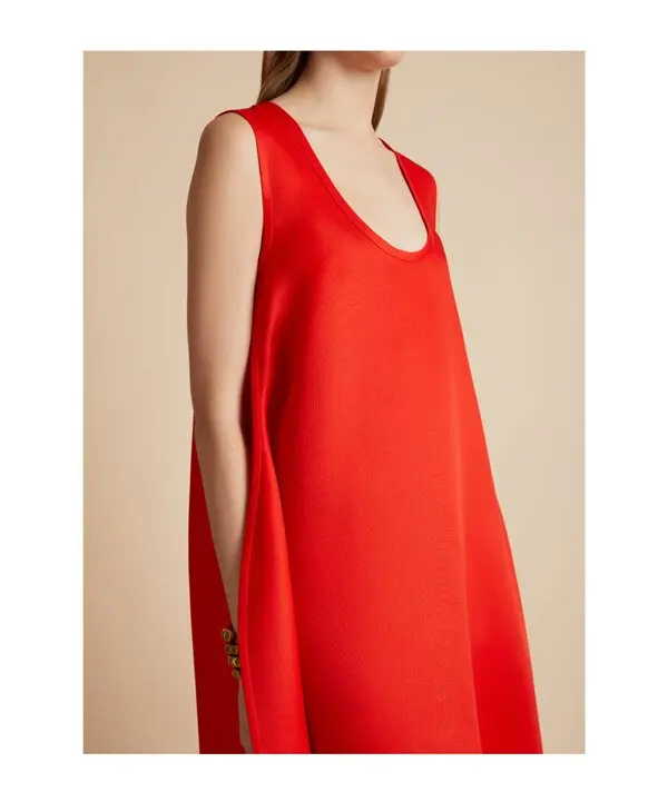 Khaite Sleeveless Scoop Neck Maxi Dress