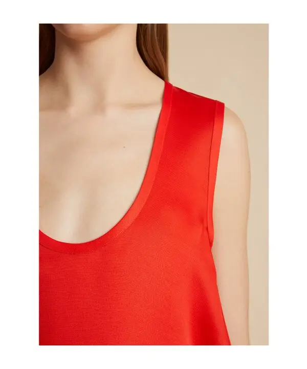 Khaite Sleeveless Scoop Neck Maxi Dress