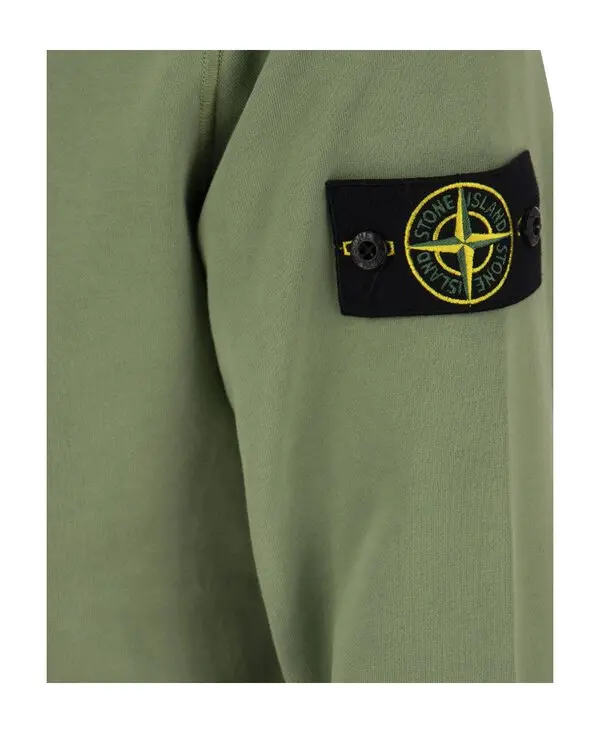Stone Island Logo Patch Crewneck Sweatshirt