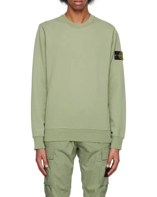 Stone Island Logo Patch Crewneck Sweatshirt