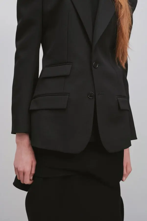 THE ROW Single-breasted Wool Suit Jacket