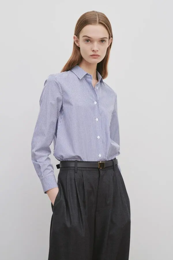 THE ROW Sadie Striped Shirt