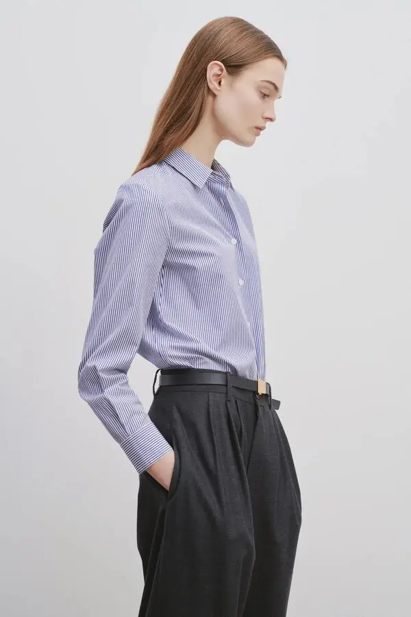THE ROW Sadie Striped Shirt