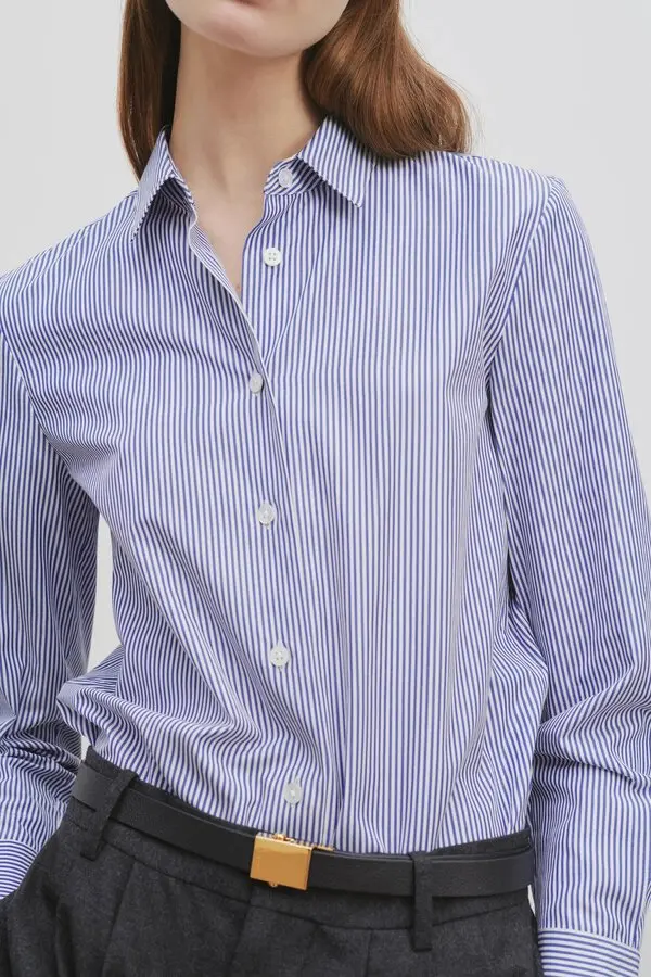 THE ROW Sadie Striped Shirt