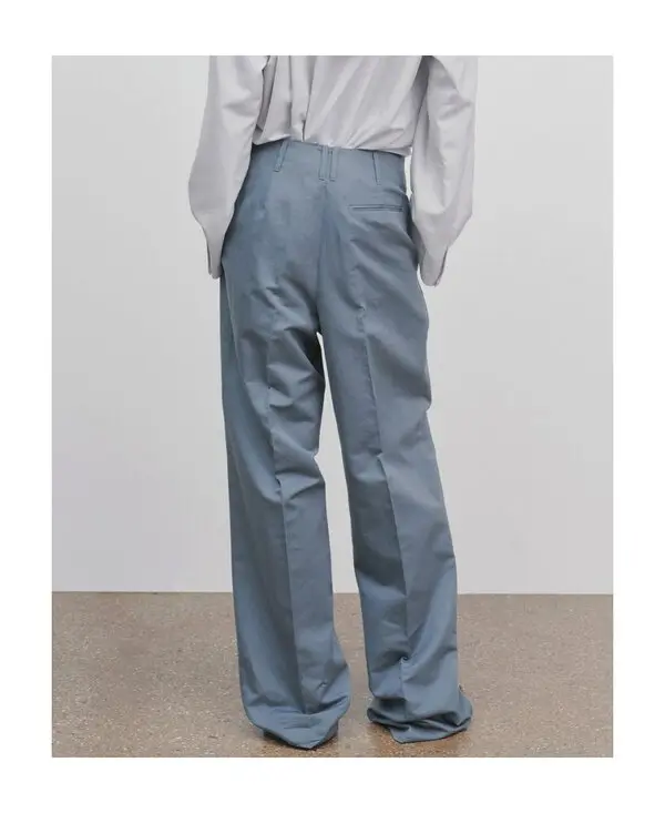 THE ROW Wide-leg Cotton-ramie Trousers - No
