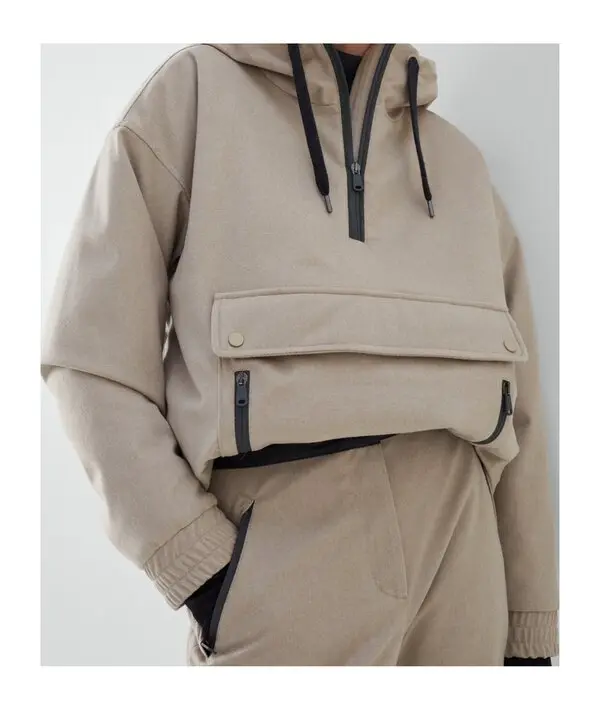 Brunello Cucinelli Half Zip Hoodie
