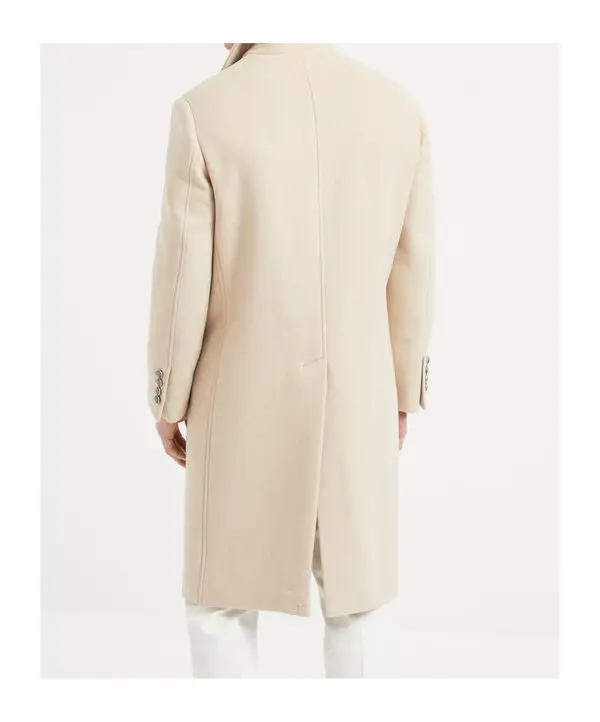 Brunello Cucinelli Single-breasted Coat With Metal Buttons