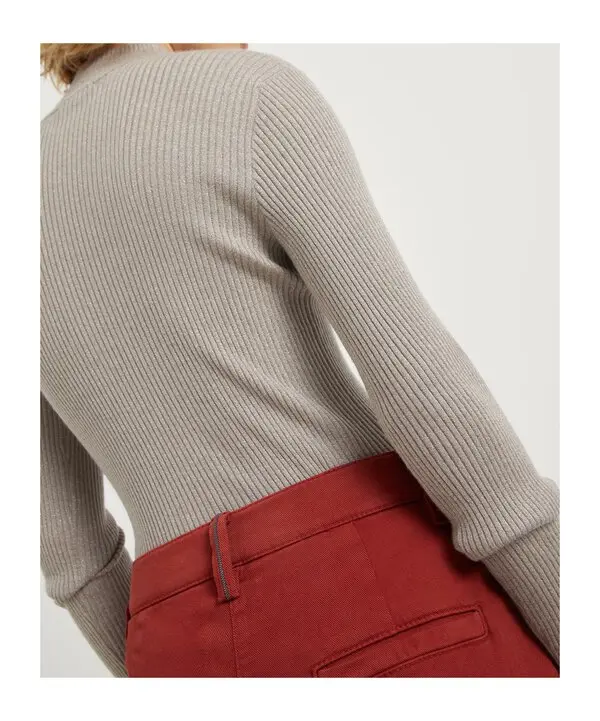 Brunello Cucinelli Mid-rise Cotton Pleated Pants