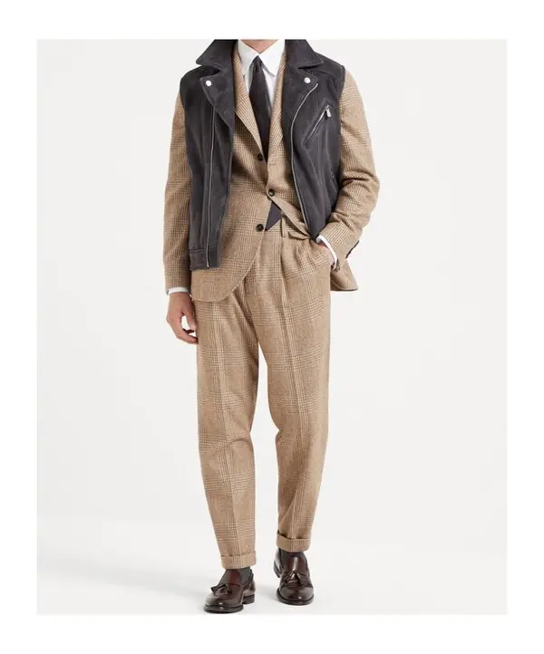 Brunello Cucinelli Checked Suit Set