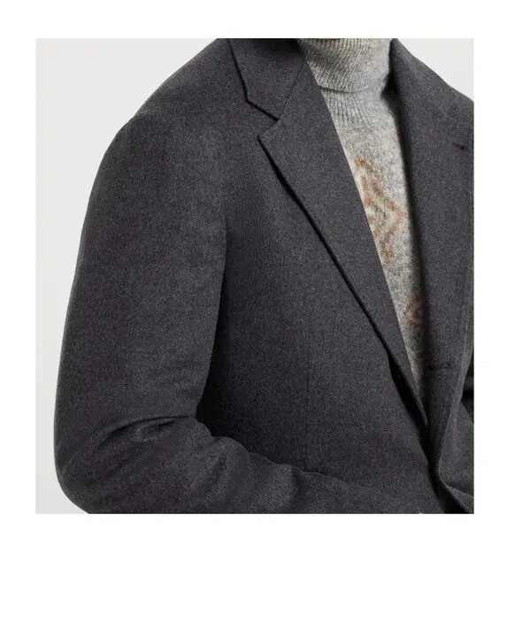 Brunello Cucinelli Curved-hem Suit Jacket