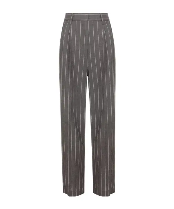 Brunello Cucinelli Tapered Striped Trousers
