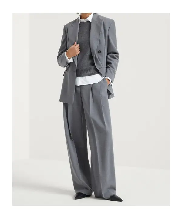 Brunello Cucinelli Double-breasted Wool Blazer