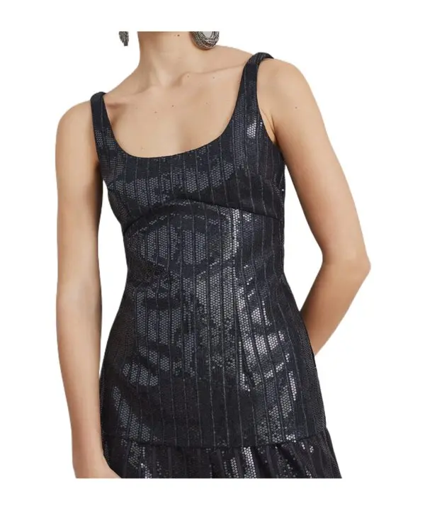 Brunello Cucinelli Sequined Sleeveless Blouse