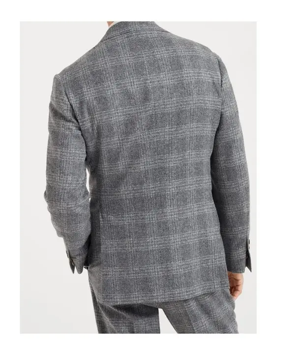 Brunello Cucinelli Check Pattern Blazer