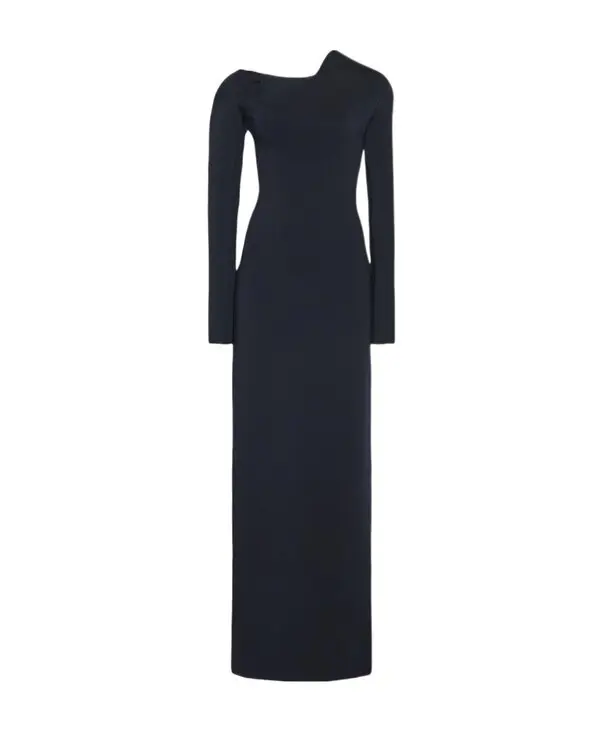 THE ROW Cut Stretch Crepe Medium-length Dress - Black