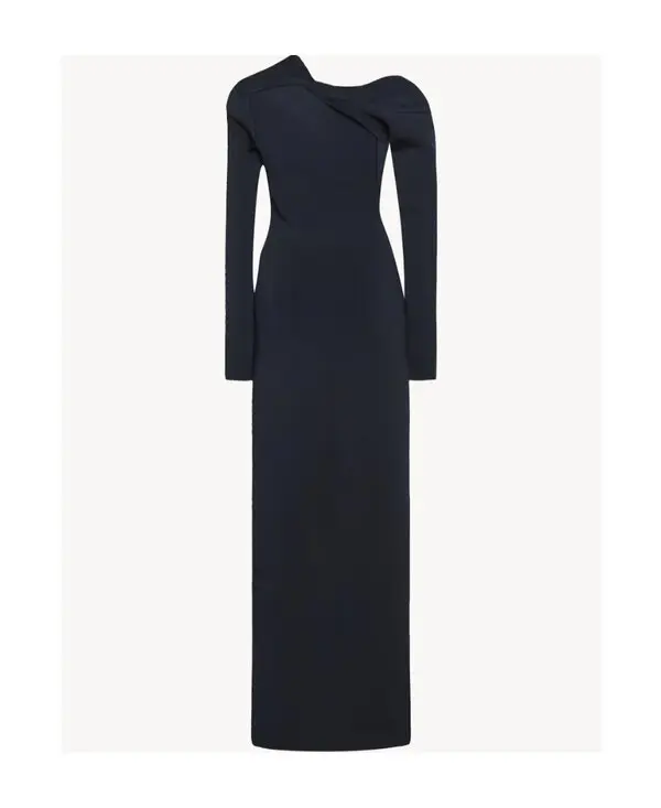 THE ROW Cut Stretch Crepe Medium-length Dress - Black
