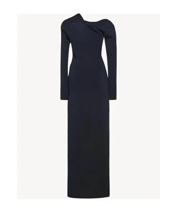 THE ROW Cut Stretch Crepe Medium-length Dress - Black