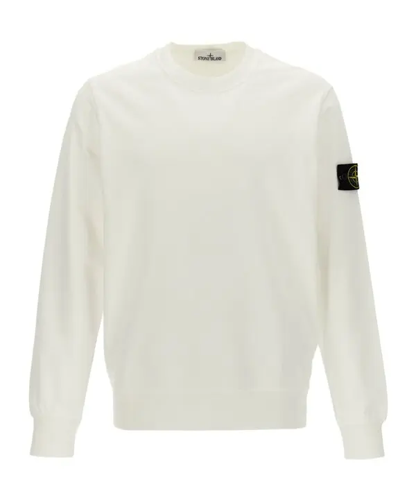 Stone Island Logo Patch Crewneck Sweatshirt
