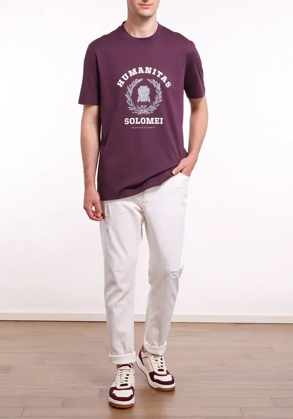 Brunello Cucinelli Logo Round-necked T-shirt