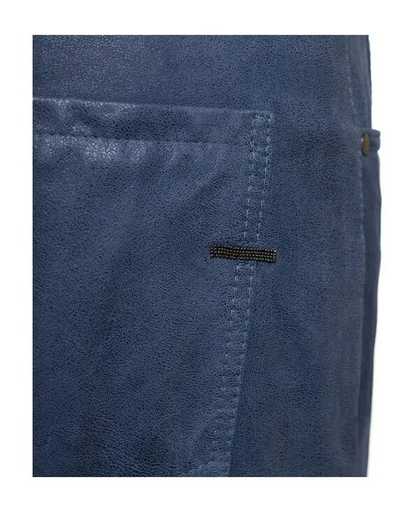 Brunello Cucinelli Straight-leg Leather Trousers
