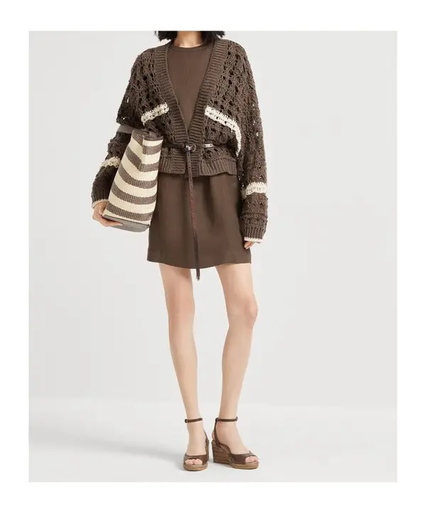 Brunello Cucinelli Open-knit Cardigan
