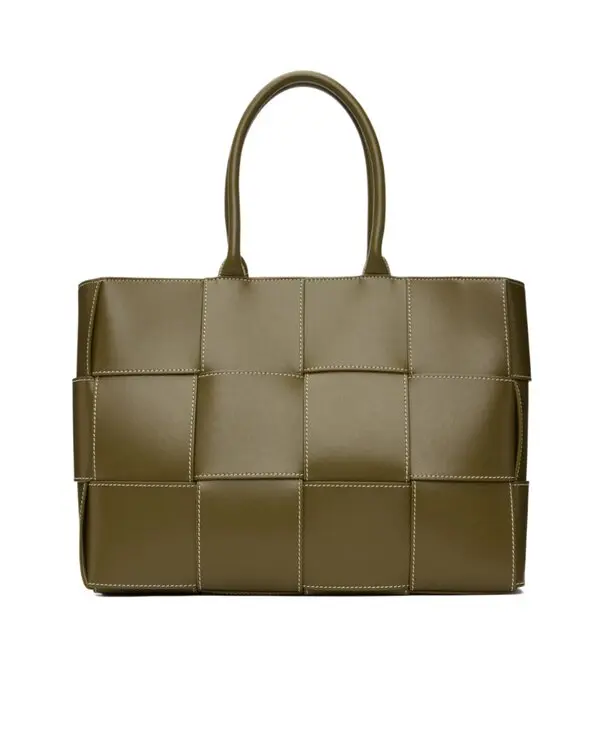 Bottega Veneta Medium Arco Knitted Handbag - Green