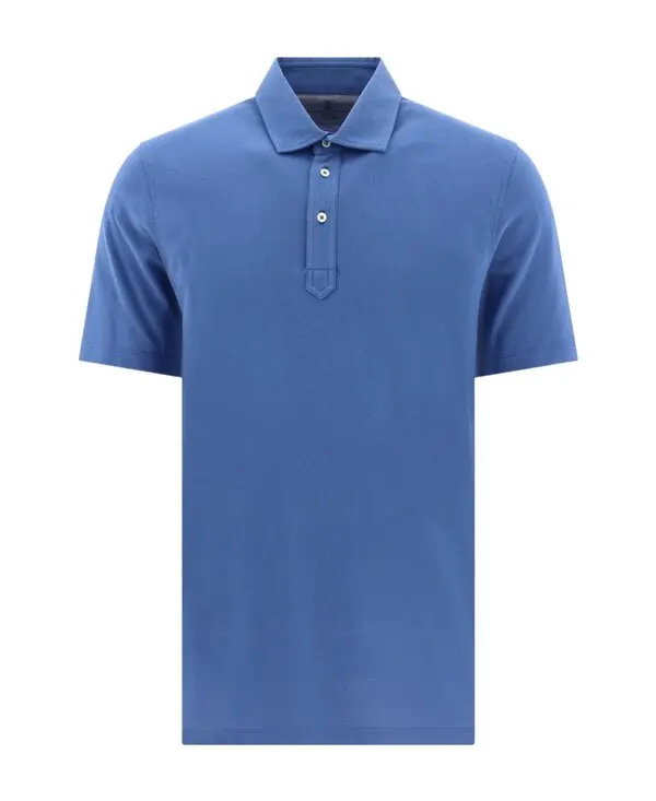 Brunello Cucinelli Short-sleeved Cotton Polo Shirt
