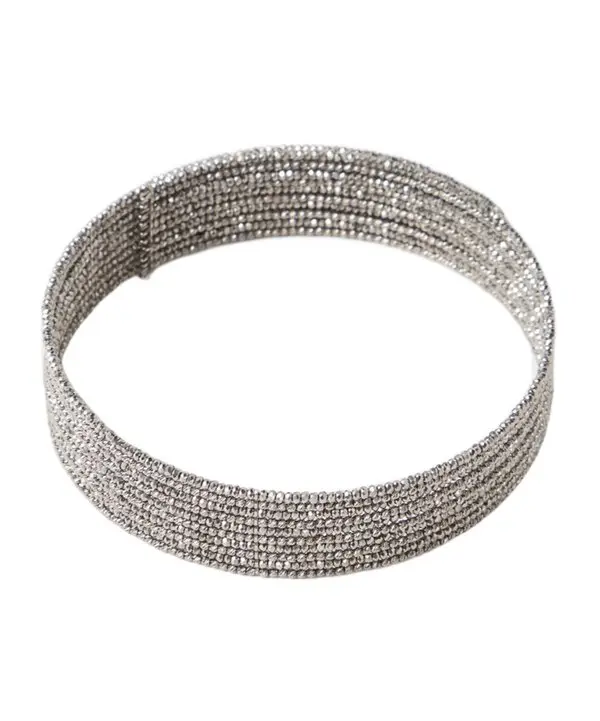 Brunello Cucinelli Beaded Glass And Necklace - Silver