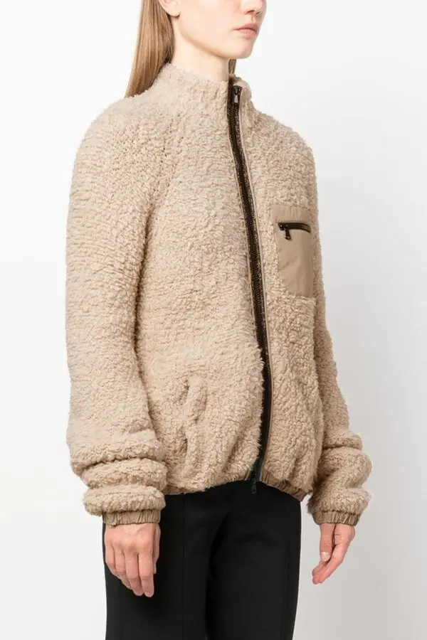 Brunello Cucinelli High-neck Zip-up Fleece Jacket