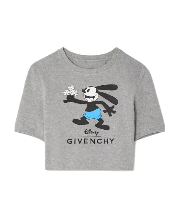 Givenchy X Disney Oswald The Lucky Rabbit Cropped T-shirt