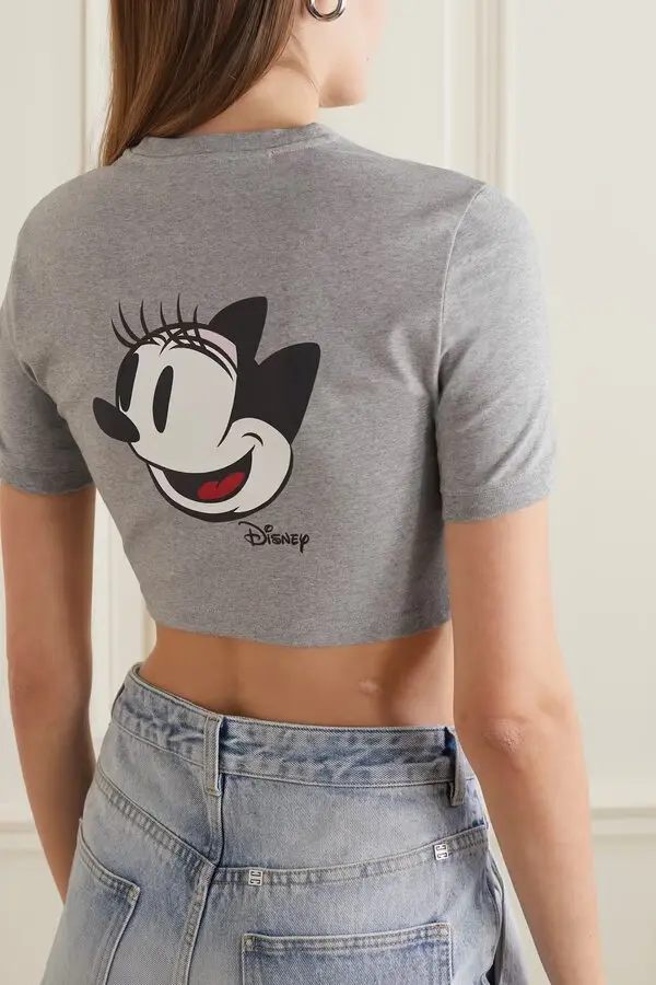 Givenchy X Disney Oswald The Lucky Rabbit Cropped T-shirt